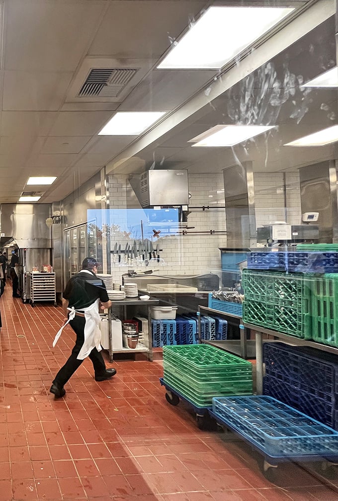 Behind the scenes, the kitchen gleams with purpose—a well-orchestrated ballet of cooks turning simple ingredients into Texas magic.