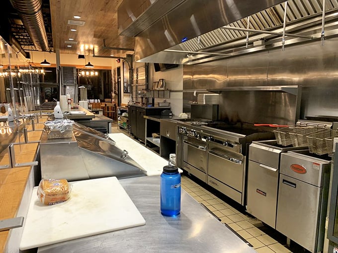 The kitchen at Creekside isn't just where food is prepared—it's a laboratory where smoke and time transform ingredients into edible art. 