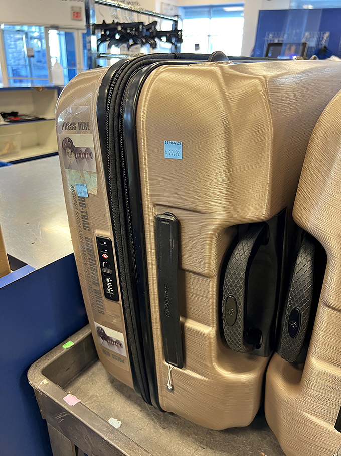 This luggage has stories to tell—now available at prices that leave plenty of cash for creating your own travel tales.