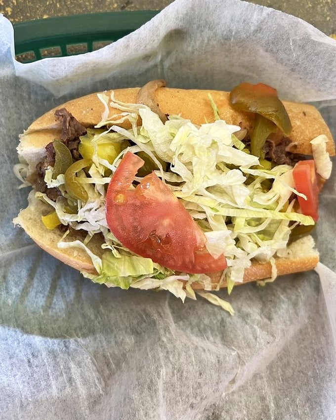 The mini cheesesteak proves that greatness comes in all sizes – a perfect portion for reasonable humans or an appetizer for the ambitious.