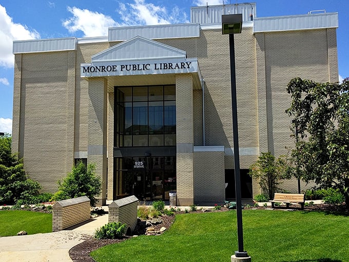 Monroe Public Library serves as the community's intellectual heart, where knowledge meets comfortable modern design.