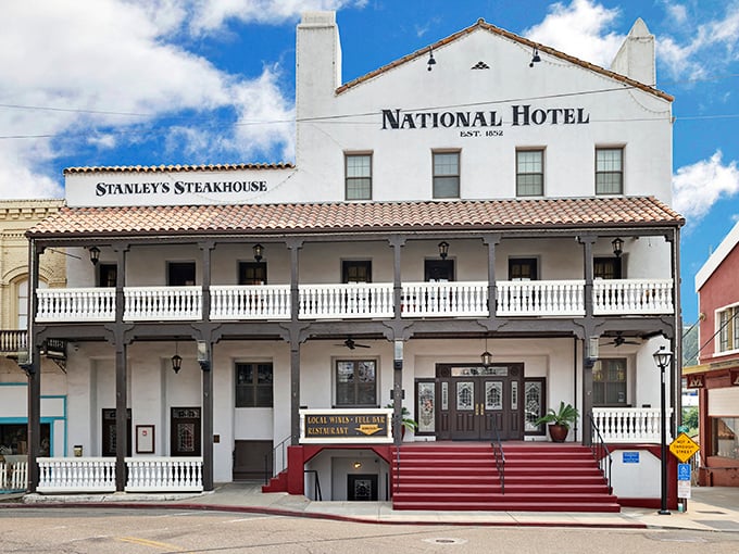The National Hotel stands as California's oldest continuously operating hotel, where you can literally sleep with history (but respectfully, of course).