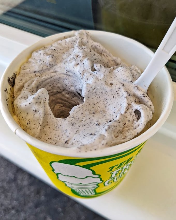 Oreo concrete—where cookies go to achieve their highest purpose. The ultimate cookies and cream experience that makes store-bought versions weep with inadequacy.