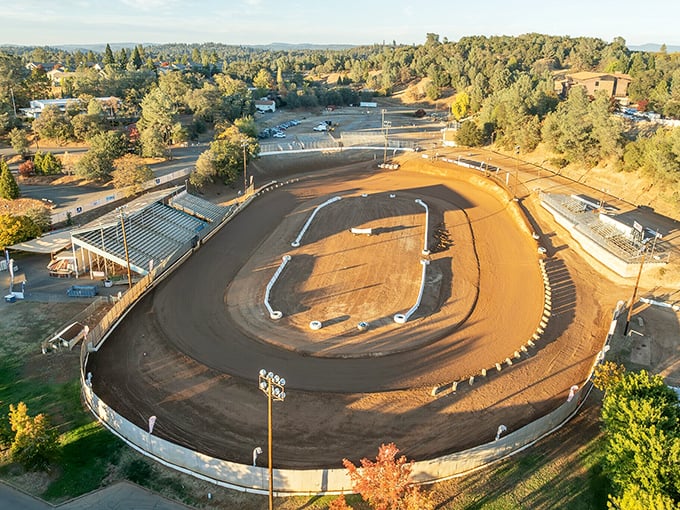 The Placerville Speedway dirt track – where Saturday night excitement doesn't require big city prices. Retirement entertainment with horsepower that'll dust your dentures!