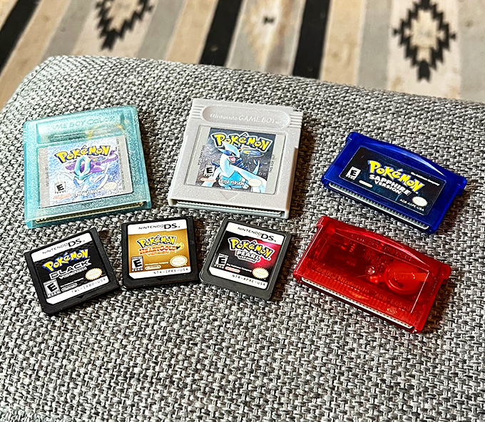 Pokémon cartridges that survived countless childhood adventures, ready to spark joy for a new generation of trainers at a fraction of retail.