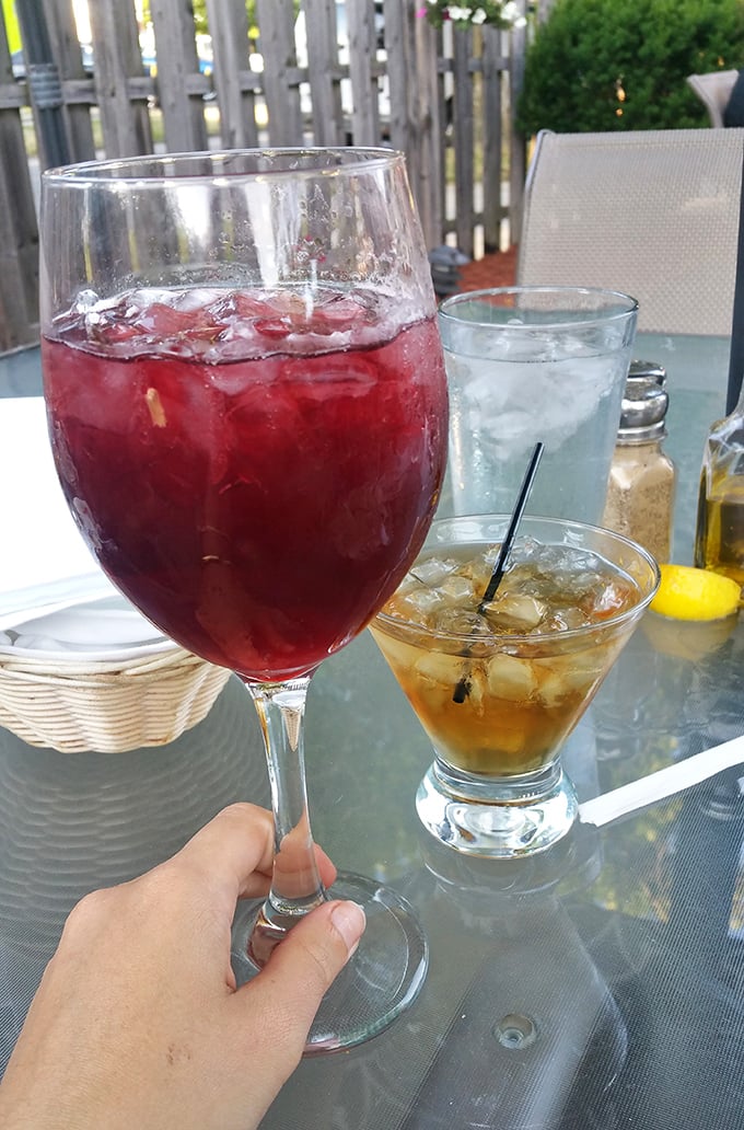 Wine o'clock is the best time at Bruno's. That ruby-red sangria isn't just a drink—it's Mediterranean sunshine in a glass.