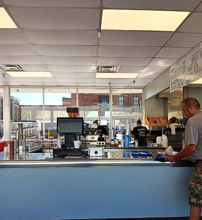 Where the magic happens – a counter that's seen more orders than most restaurants will in a lifetime.