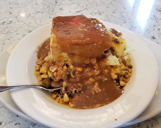Shepherd's Pie that doesn't just warm your stomach – it hugs your soul with savory gravy and perfectly seasoned meat.