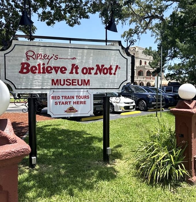 Follow the sign to strangeness. This classic Ripley's signage has been guiding the curious and the skeptical to wonderment for generations.