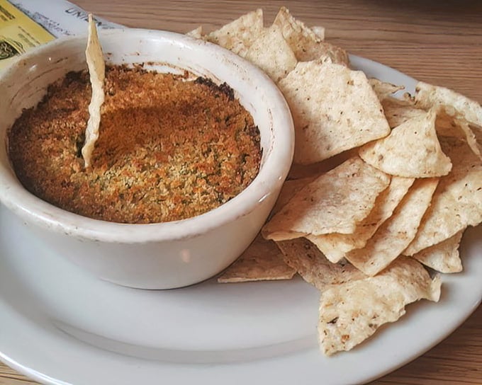Dip worth double-dipping for (though please don't). This smoky, creamy chicken and spinach concoction demands respect and restraint – if you can manage it.