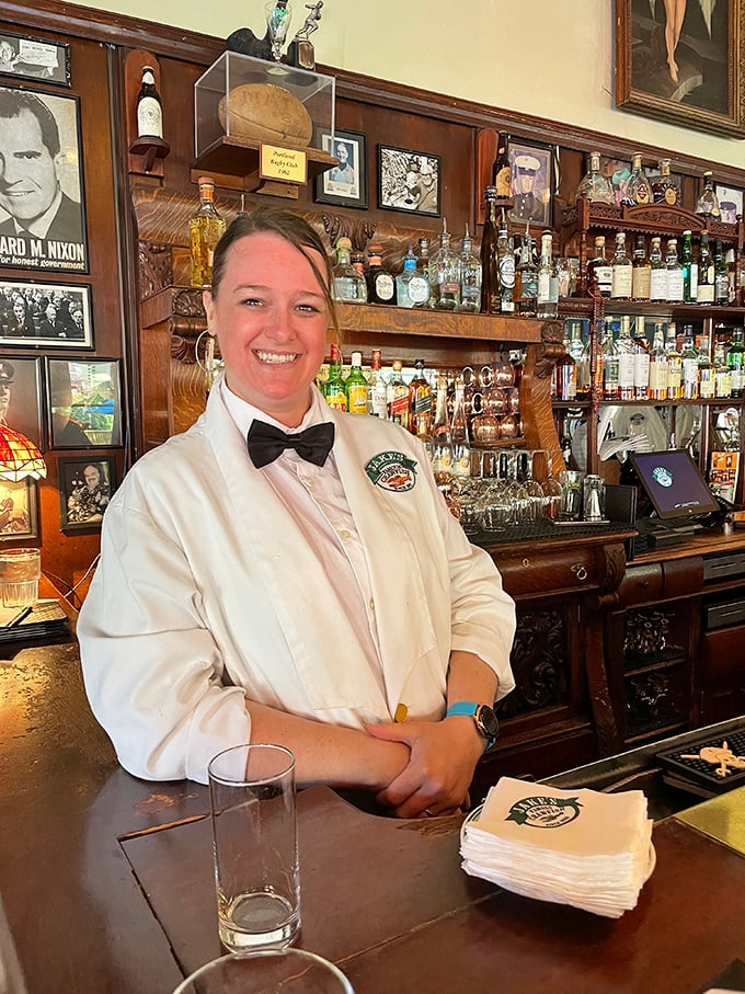 Behind the bar, history watches you drink – photographs of Portland's past keeping company with bottles that promise a very good present.