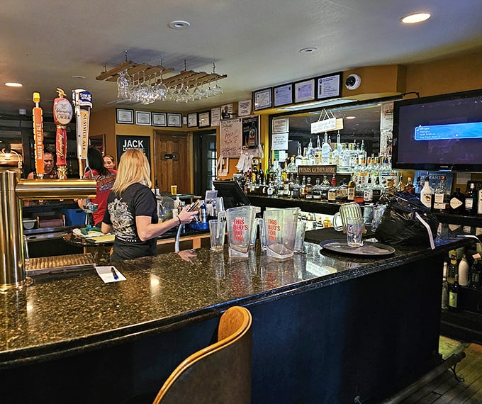 Where magic happens – the bar staff orchestrating your evening's enjoyment with the precision of symphony conductors.
