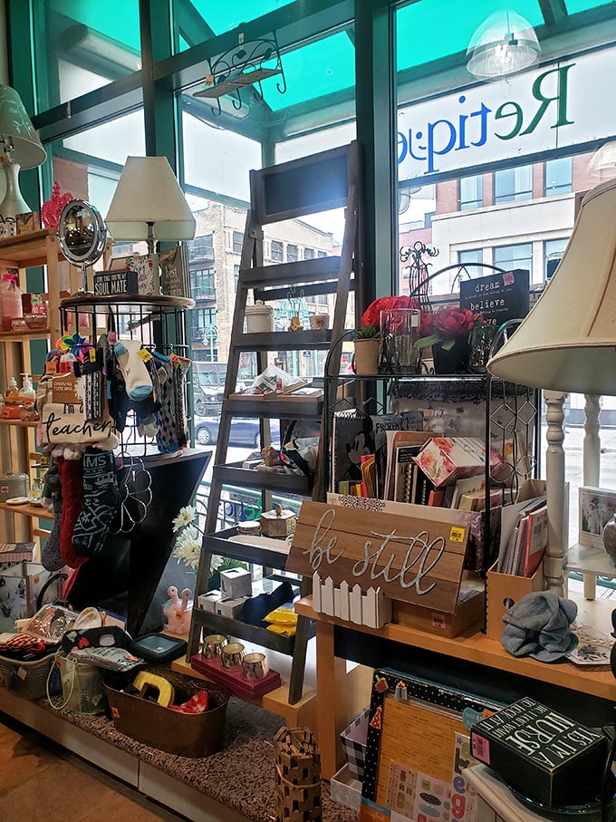 The sock selection alone could convert even the most skeptical shopper to thrifting—brand new packages at pre-loved prices.