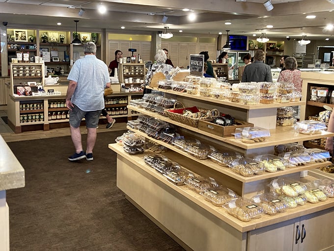 This bakery display isn't just tempting—it's an exercise in self-control that most of us are destined to fail. Resistance is futile.