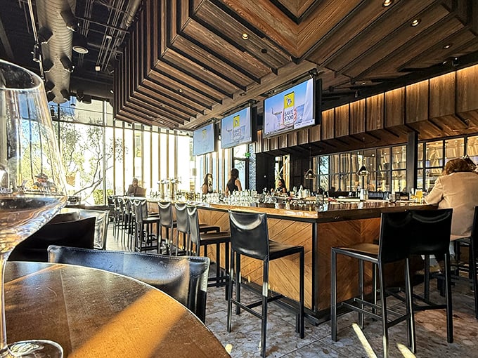 The bar isn't just where drinks are made—it's command central for an evening of California casual luxury bathed in golden afternoon light.