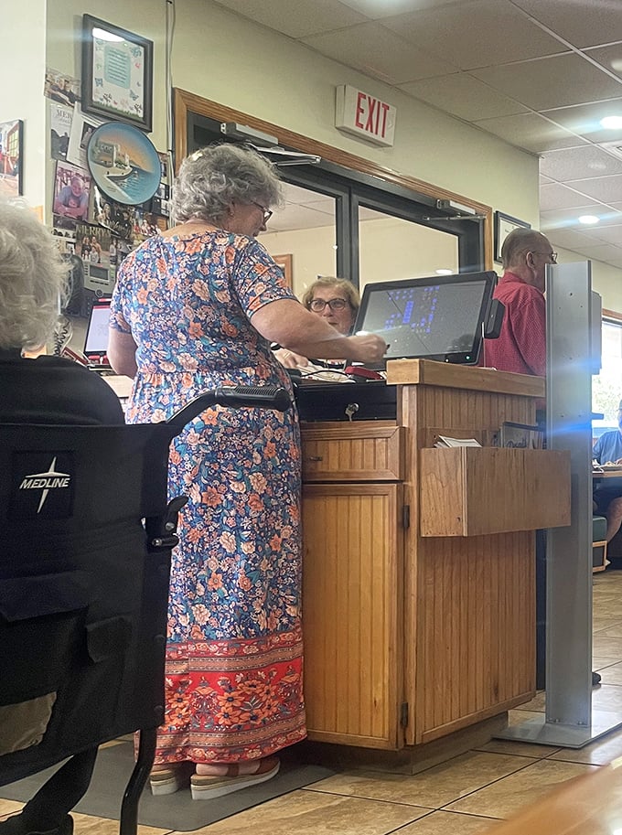 Where the magic happens—the cashier station where regulars exchange pleasantries and newcomers become converts to the Popi's way of life.