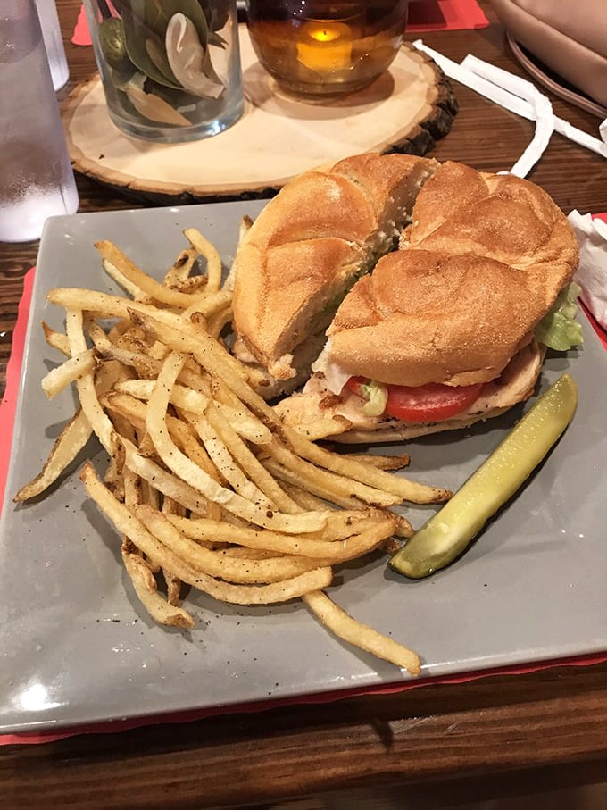 This isn't just any sandwich and fries—it's the comfort food equivalent of your favorite sweater. Simple, satisfying, and exactly what you didn't know you needed.
