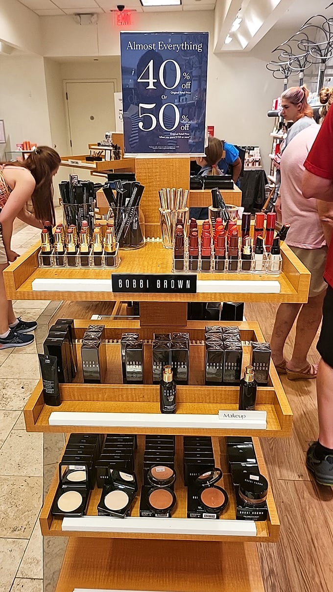 Bobbi Brown makeup at outlet prices—proof that looking fabulous and being financially responsible aren't mutually exclusive concepts.