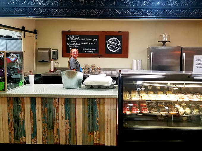 The bakery counter – where dessert fantasies become reality. One smile and suddenly that diet you were on seems like a distant memory.