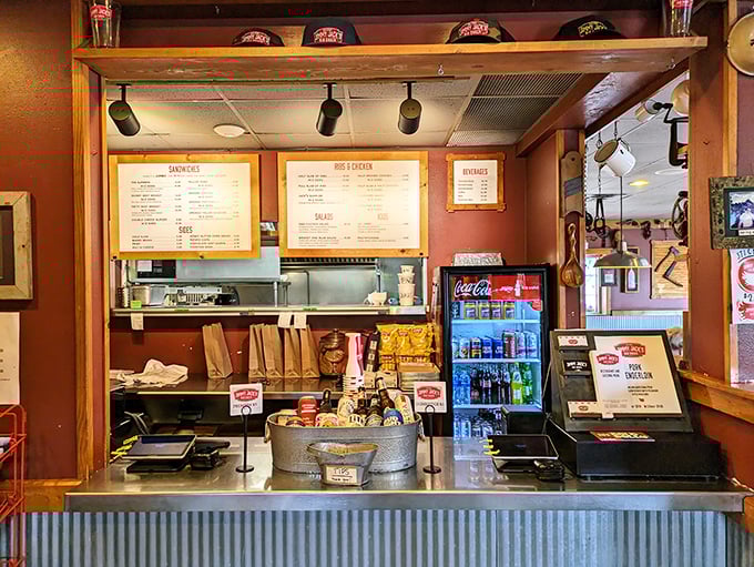 Where the magic begins—a counter that separates you from barbecue nirvana for only as long as it takes to place your order.