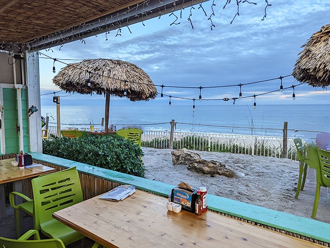 Ocean views and thatched umbrellas transform ordinary dining into a postcard moment – just add seafood and your favorite vacation companions.