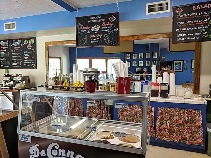 A dessert station that doesn't just serve sweets—it serves memories, with each display case item promising to transport you back to your grandmother's kitchen.