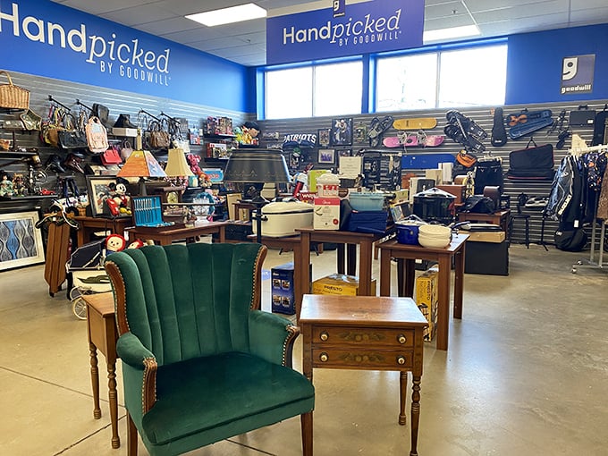 The "Handpicked" section showcases the cream of the crop. That emerald chair is practically begging to become the star of someone's living room.