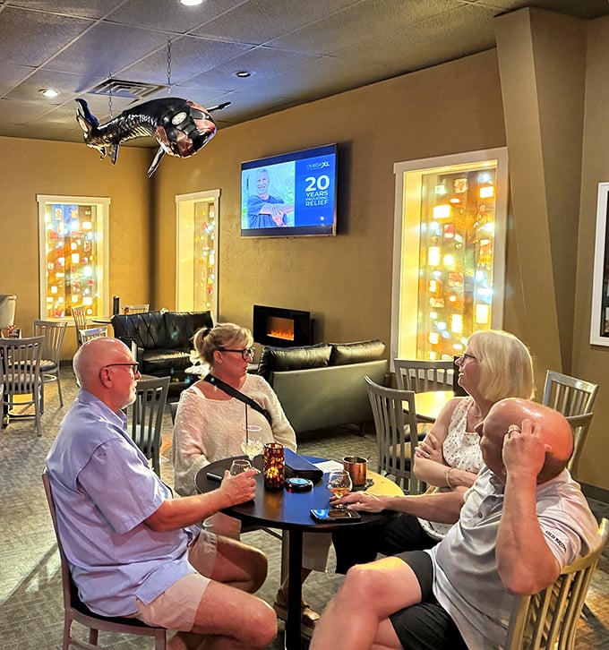 The true heart of any supper club – friends gathered around drinks, sharing stories and laughter in comfortable surroundings.