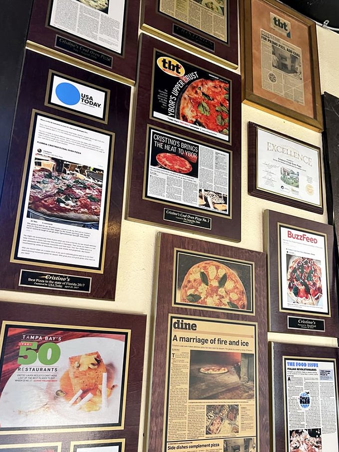 The wall of accolades tells a story of culinary excellence. When publications from USA Today to Buzzfeed agree on something, attention must be paid.