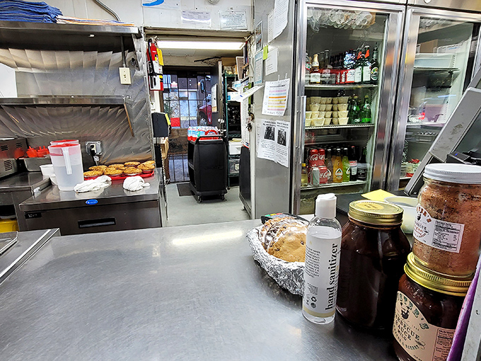 Behind the scenes in Buster's kitchen—where smoke meets science and transforms ordinary meat into extraordinary memories.