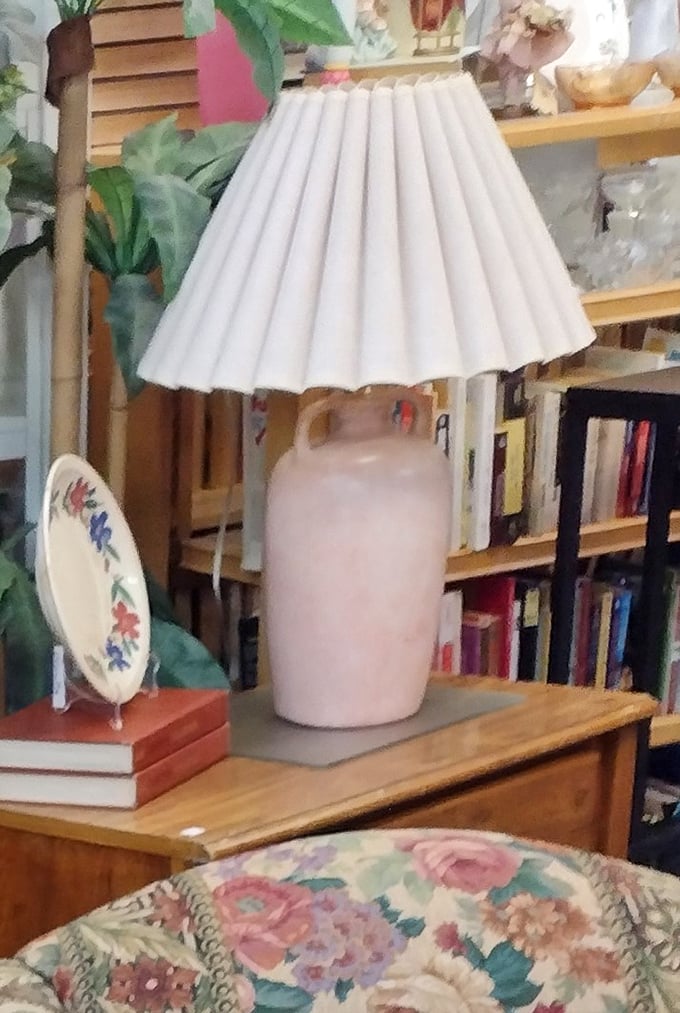 A soft pink lamp that could illuminate your nightstand or your life – Marie Kondo would definitely say it sparks joy.
