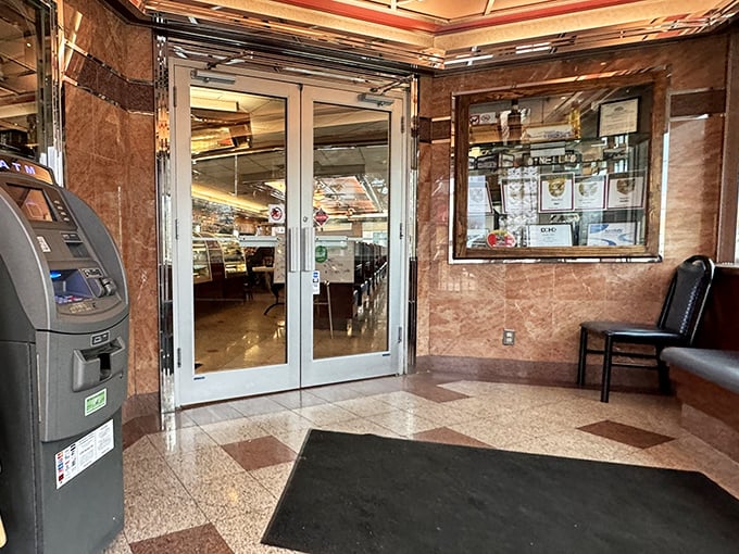 The entryway to Minella's feels like the portal to a simpler time, when calories weren't counted and phones weren't smart.