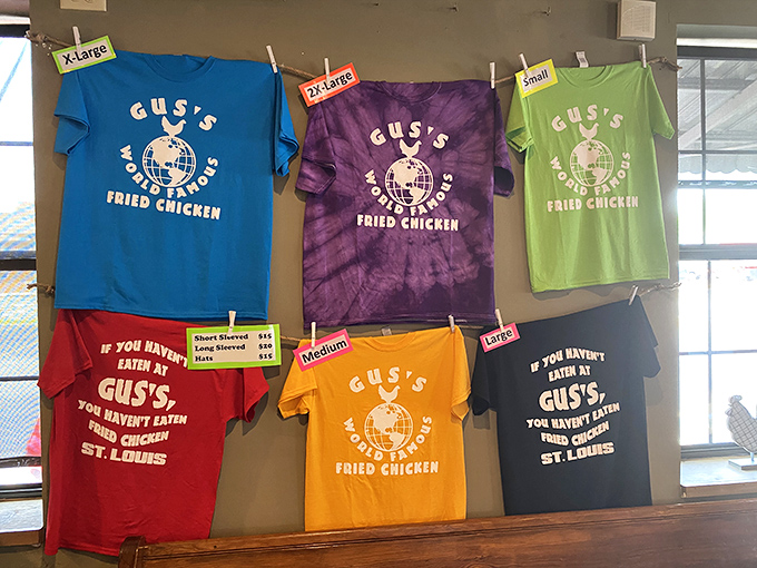 Merchandise that doesn't just say "I ate here" but "I belong to a club of people who understand what real fried chicken tastes like."
