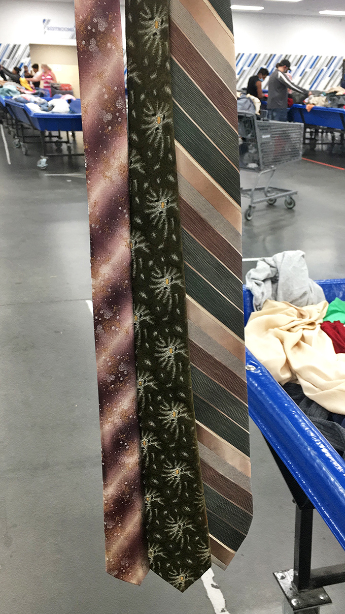 Neckties that span galaxies and garden parties. That cosmic pattern could either launch your career or become next Halloween's costume accessory.