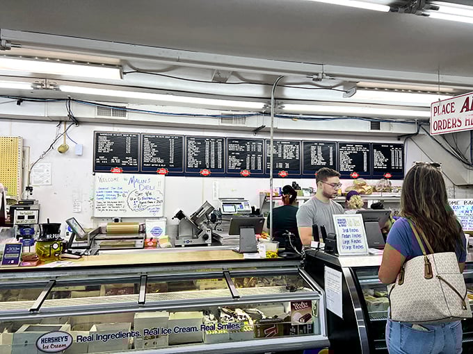 Where sandwich magic happens – the counter where your order transforms from menu item to midday masterpiece.