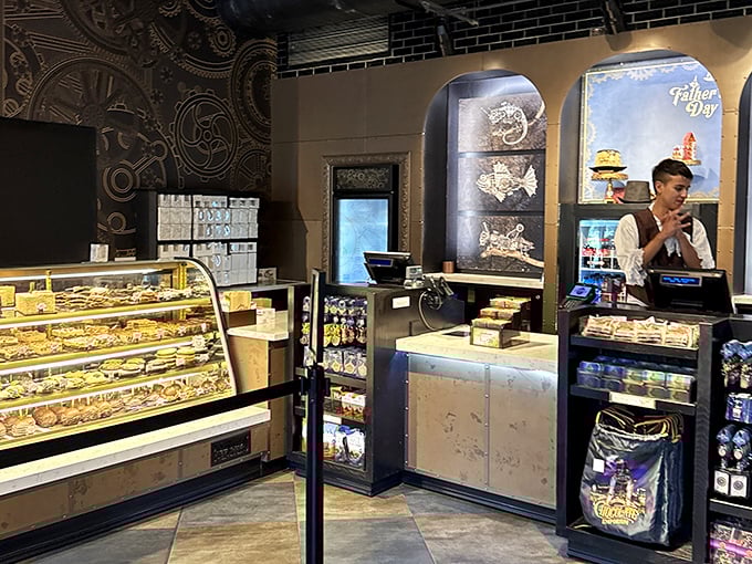 Not just a bakery counter—a portal to sugary nirvana. The display cases hold edible art that makes grocery store bakeries weep with inadequacy.