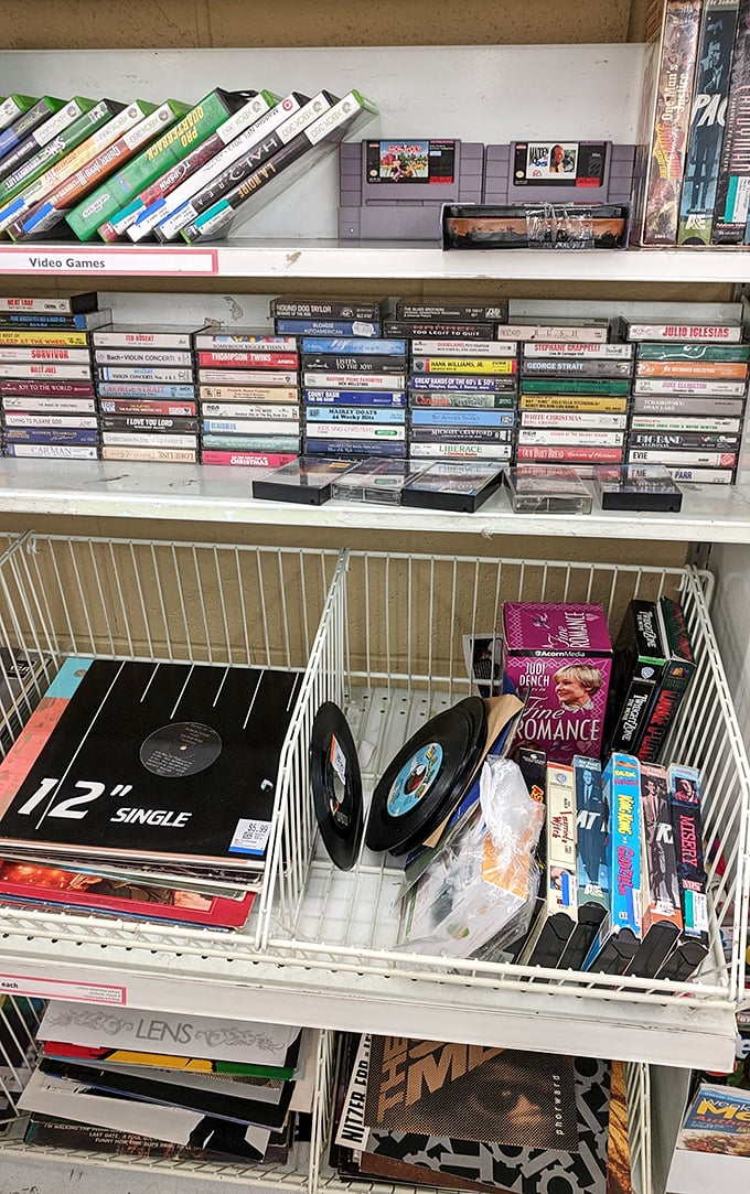 Retro gaming heaven where your childhood memories cost less than a fancy coffee drink.