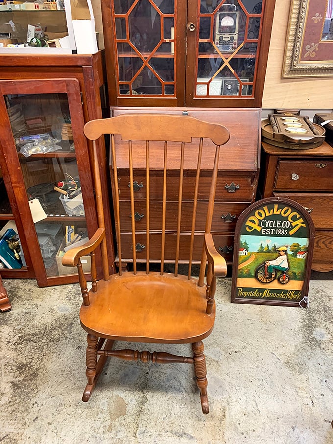This isn't just a rocking chair—it's a time machine to front porch conversations and lemonade from actual lemons.