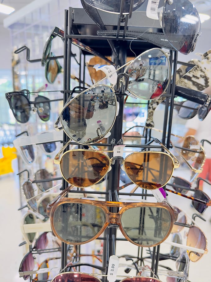 Designer sunglasses at thrift store prices—because looking like a celebrity shouldn't require their bank account.