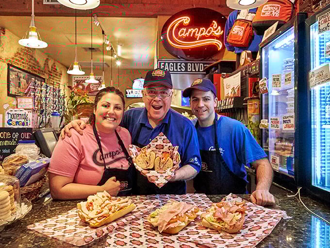 The heart and soul of Campo's—dedicated staff who transform simple ingredients into legendary sandwiches with the precision of master craftspeople.
