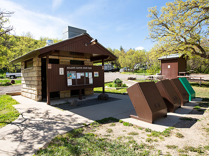 Not exactly five-star accommodations, but when nature calls in nature, you'll appreciate these facilities. The visitor center provides maps, information, and yes—those essential modern conveniences.