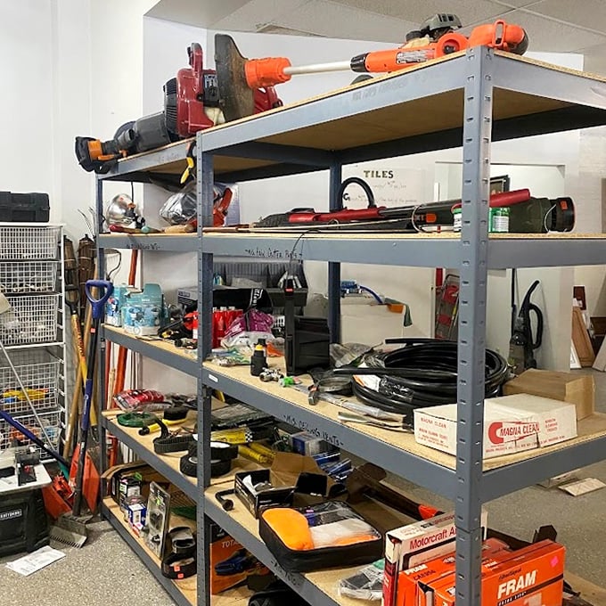 Tool heaven for the weekend warrior—where that specific gadget you need for that one weird project is probably hiding.