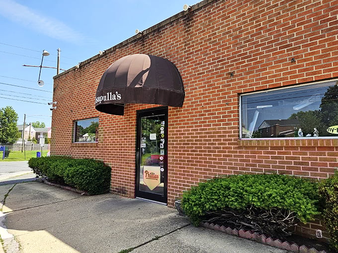 That retro sign carries serious sandwich heritage - Casapulla's original location means business with every classic creation.