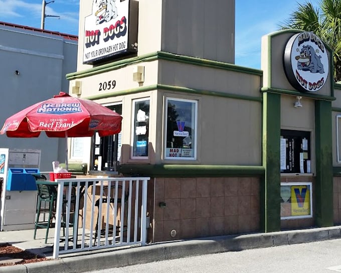 Mad Dogs' modest exterior hides bold flavors inside – like finding Shakespeare in a paperback, it's what's inside that counts.
