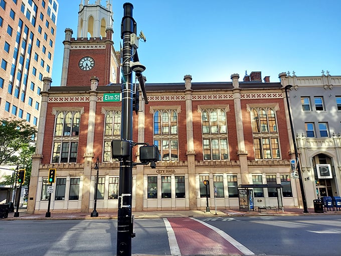 Manchester’s City Hall clock tower doesn’t just tell time—it tells you you’re in the heart of New Hampshire’s biggest city.