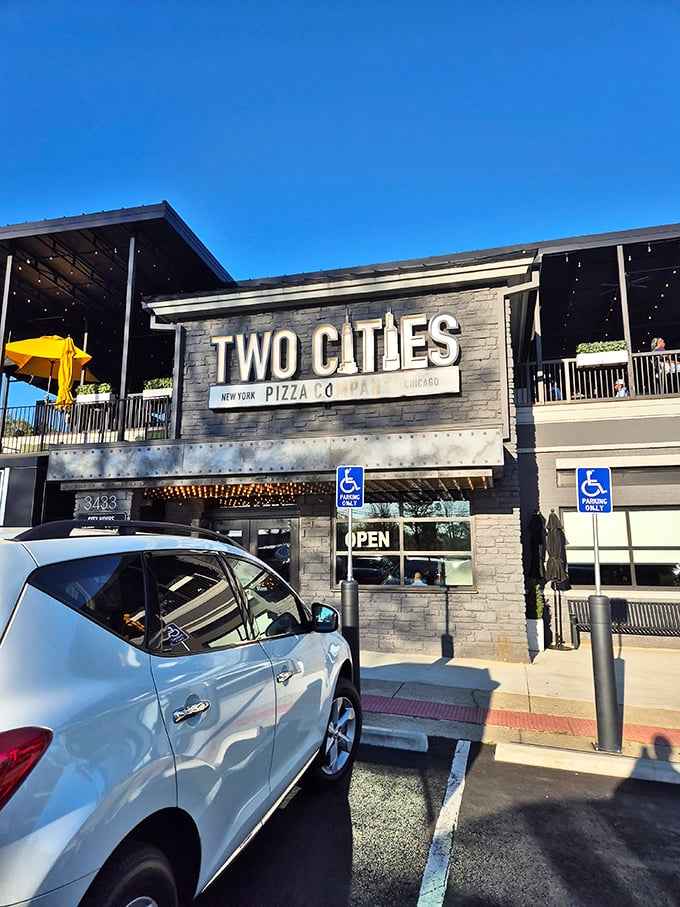 Suburban sophistication meets serious pizza - where Two Cities brings big flavors to Suwanee. 