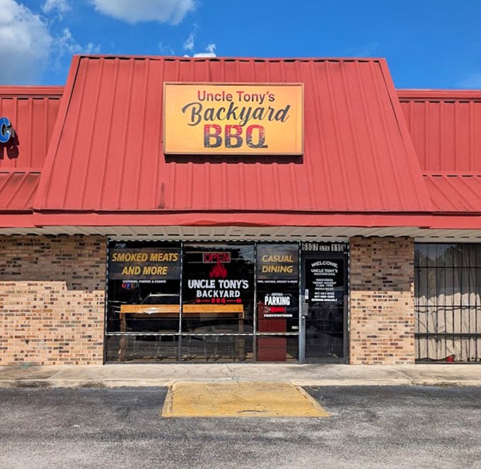 The backyard barbecue vibe is real here—complete with casual charm and serious smoking happening daily.