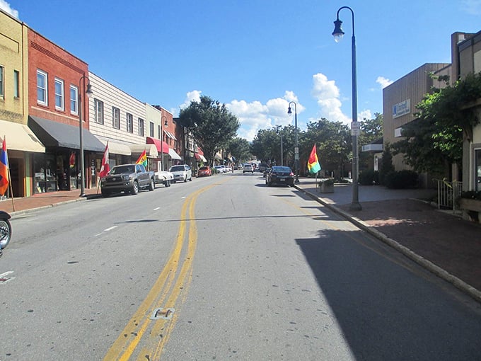 When small towns perfect their main street formula, they create scenes like this - inviting, authentic, and absolutely irresistible.