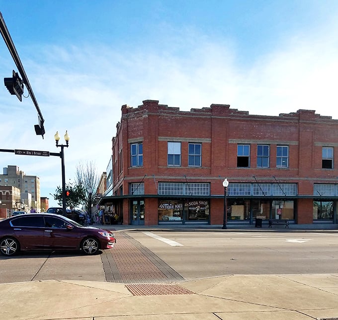 Downtown Bryan's vintage gem stands proudly on the corner. This isn't just shopping—it's time travel with price tags!