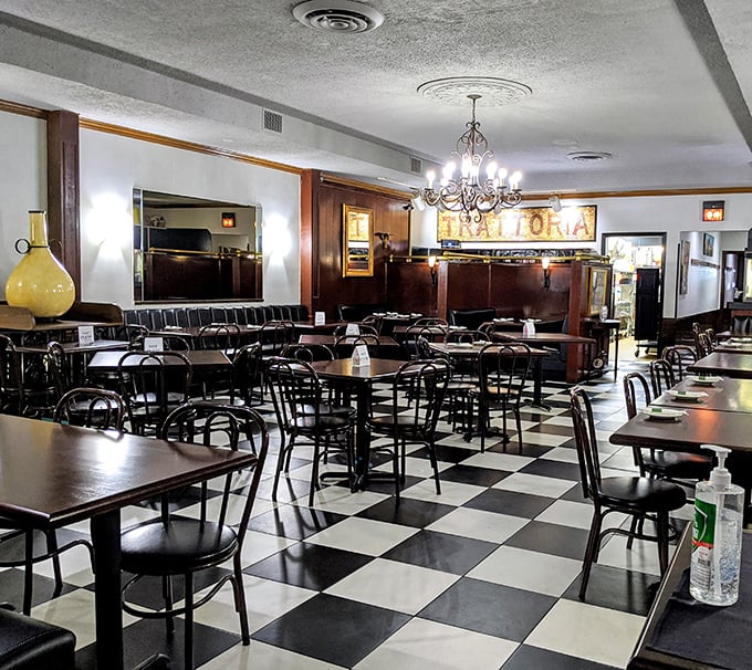 Another dining room view showcases the classic Italian restaurant charm that makes you feel like you've stepped into a scene from "The Godfather" – minus the drama.